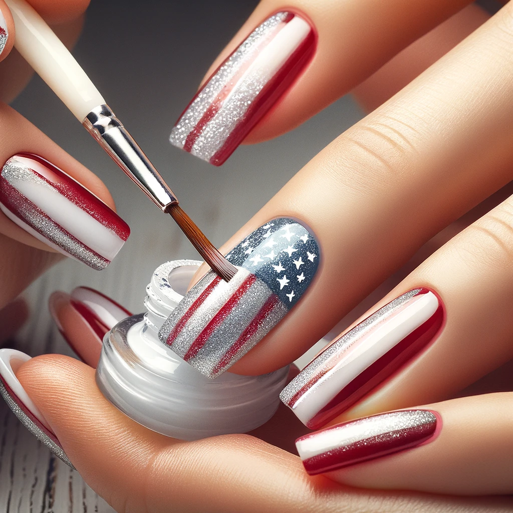 Struggling with Nail Art? Here's How to Perfect Classic American Flag ...
