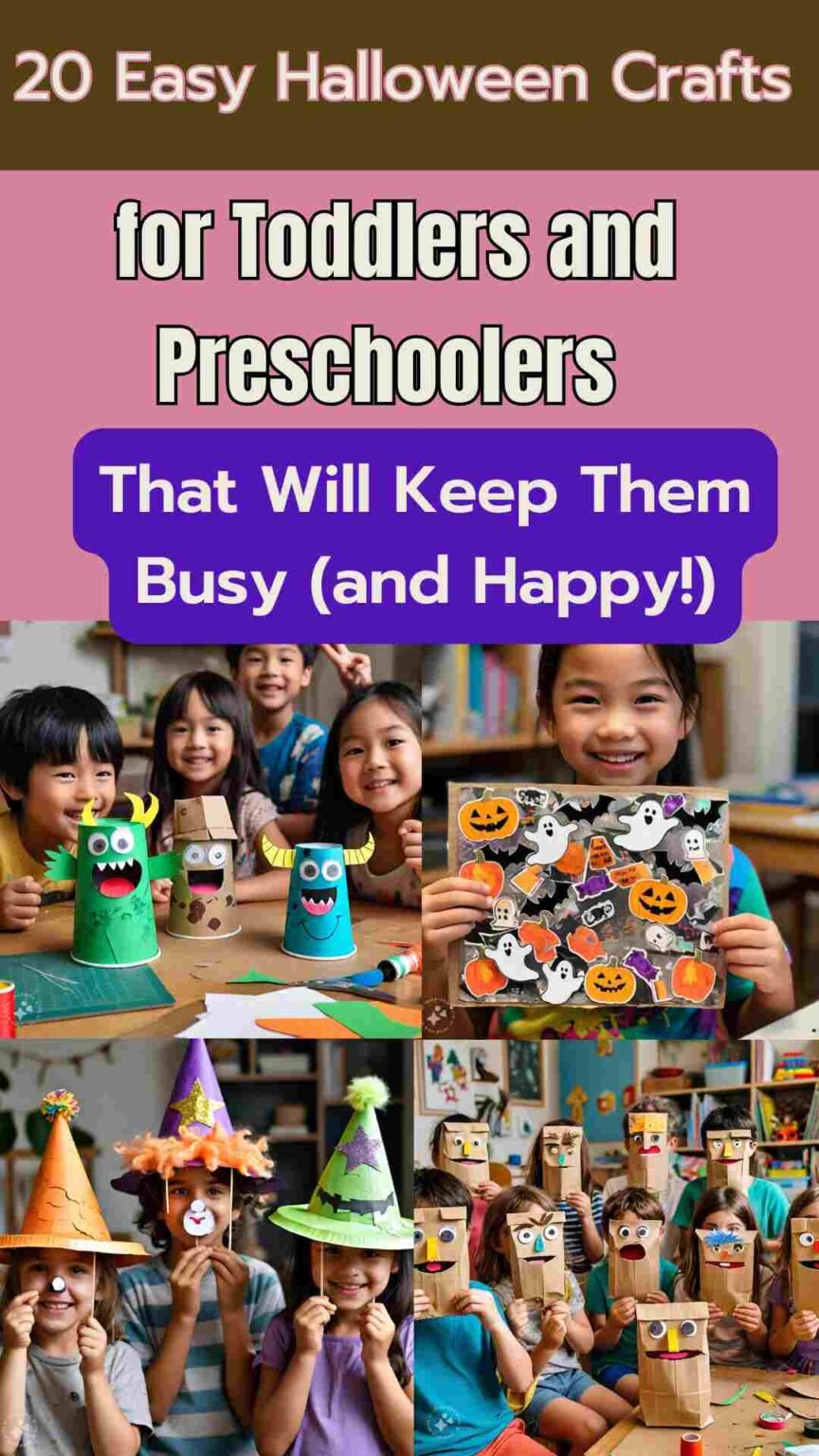 20 Easy Halloween Crafts for Toddlers and Preschoolers That Will Keep ...